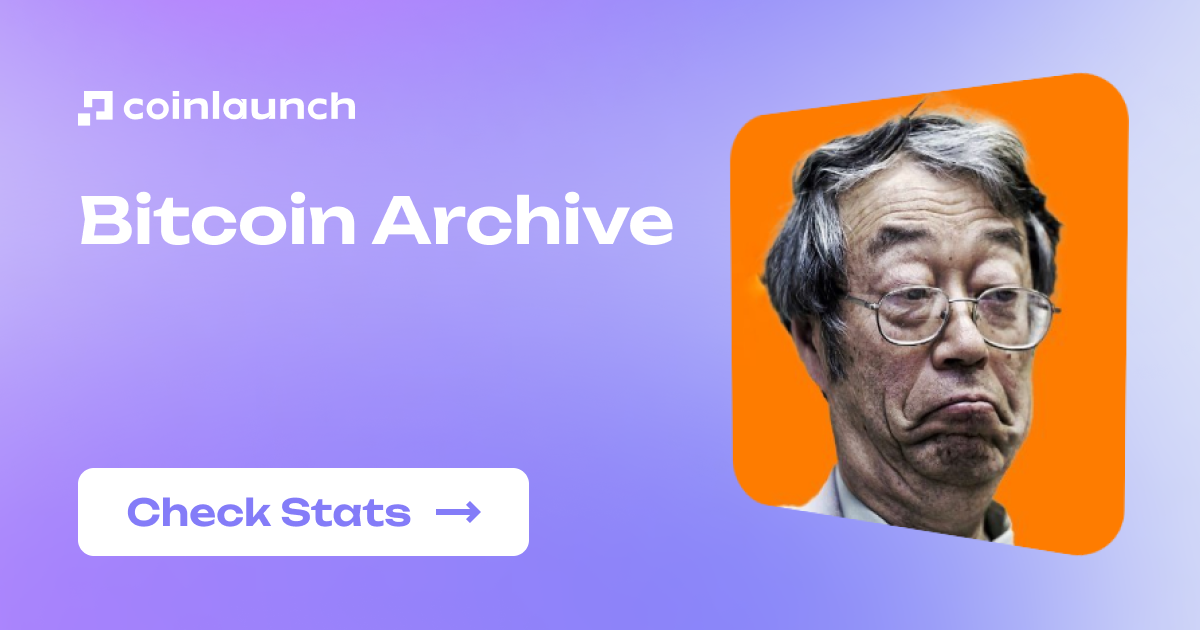 Bitcoin Archive: Statistics, Performance Overview & Supported Projects