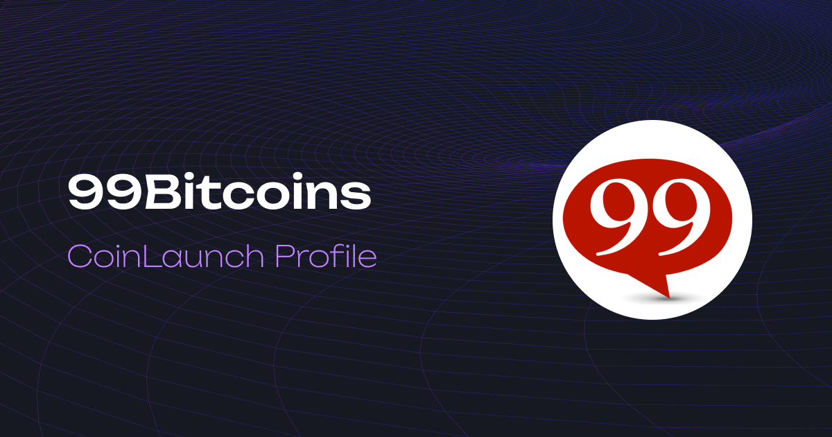99Bitcoins (99BTC) Overview: Real-time Price, Live Chart, Market Cap & Airdrops | CoinLaunch