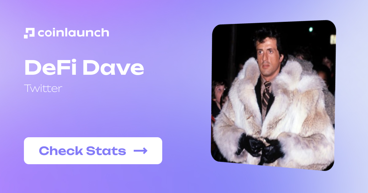 DeFi Dave: Statistics, Performance Overview & Supported Projects