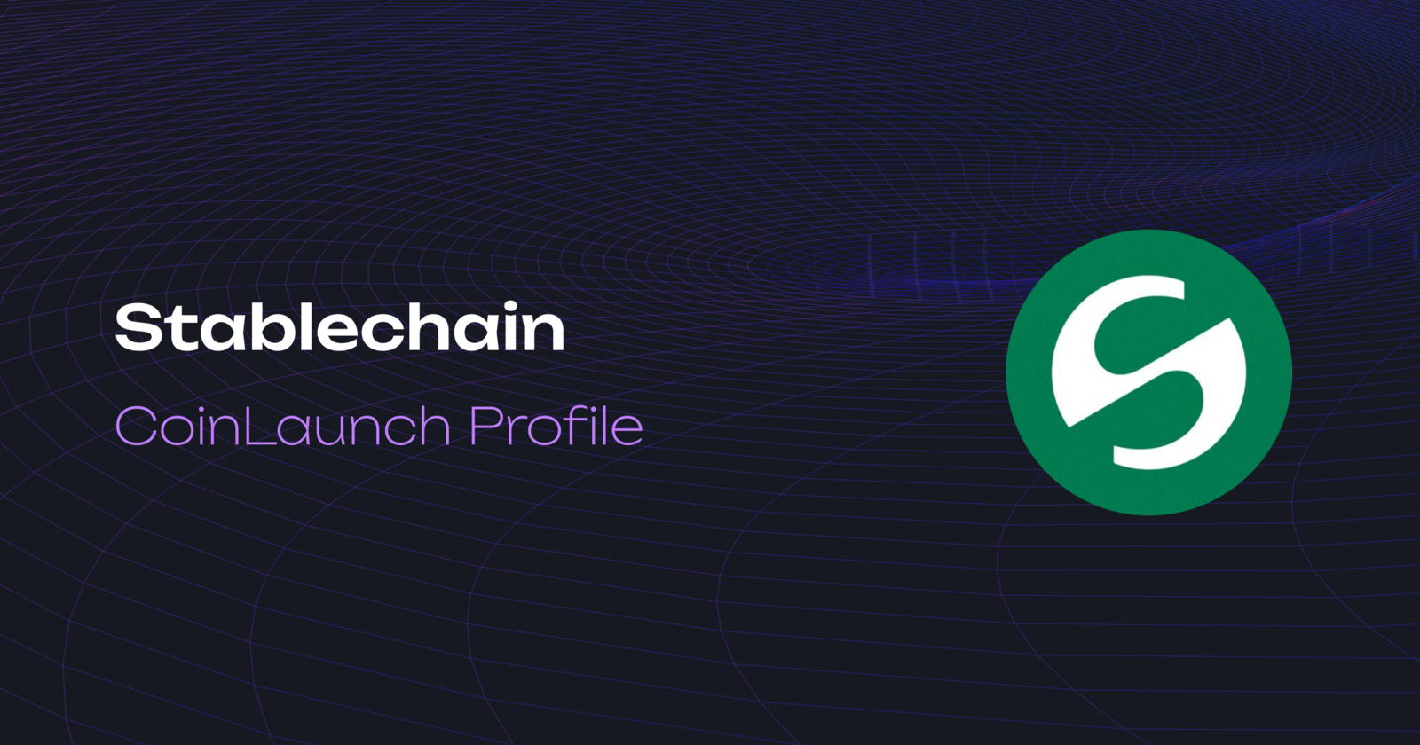 Stablechain (STABLE) Tokenomics & Token Release Schedule | CoinLaunch