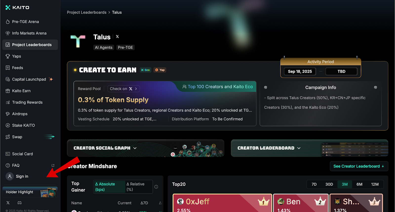 Talus Network Airdrop: All Info, Data & Stats